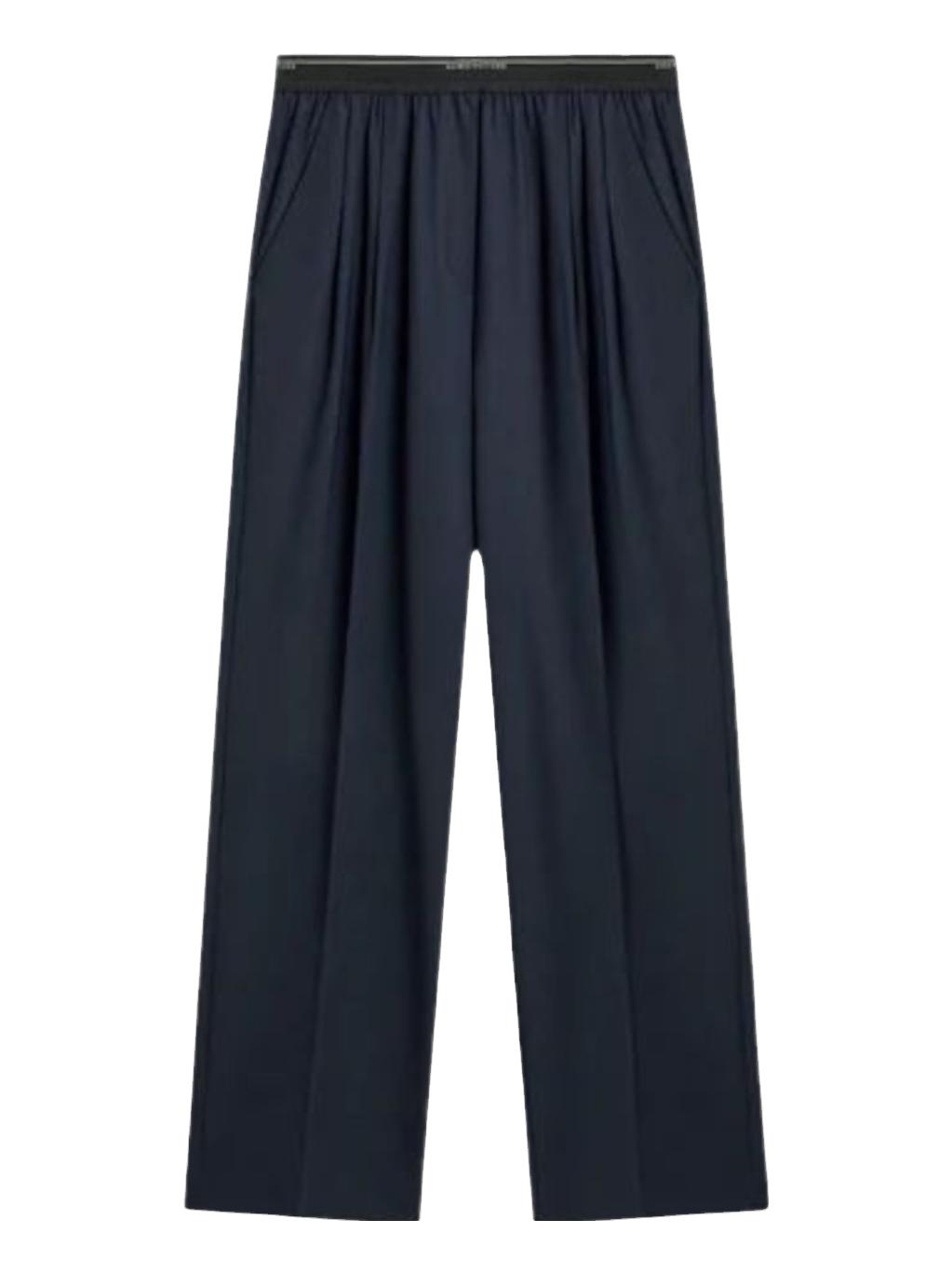 SEMICOUTURE Semicouture Straight-Leg Casual Trousers with Branded Webbing Belt